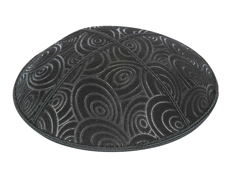 Suede Embossed Kippot - Kippot World